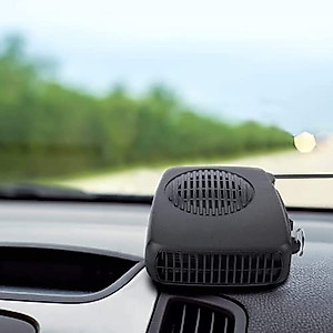 Car Heater,Fast Heating Defrost Defogger, 2 in1 Fast Heating or Cooling Fan, 12V Outlet Plug in Cigarette Lighter,150W Automobile Windscreen Fan for All Cars Portable Electronic Auto Heater