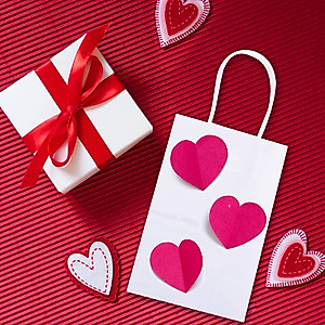 TOMNK White Gift Bags with Handles 70pcs Small Kraft Bags White Paper Bags for Birthday Wedding Party Favors Gift Bags Bulk, Shopping Business Goody Retail, 5.2x3.5x8 Inches