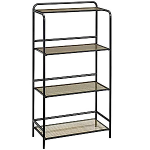 Sauder Boulevard Café Open Shelving, Black finish