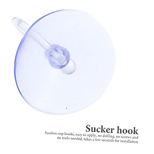 Cabilock 40pcs Suction Cup Hook Suction Cups Wreaths for Front Door Hangers Bathroom Suction Hook Suction Hooks for Windows Reusable Suction Hooks Clear Suction Hooks Double Sided
