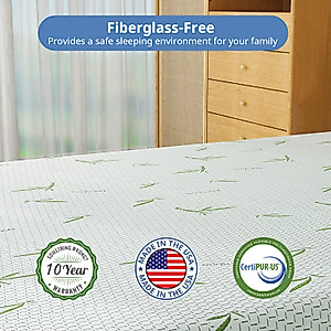 wOod-it Twin Mattress, 8 inch Twin Size Memory Foam Mattresses in a Box Cooling Gel Mattress for Kids Bunk Trundle Bed Daybed, Medium Firm