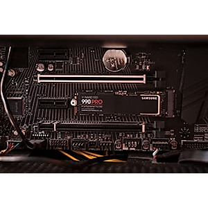 SAMSUNG 990 PRO SSD 1TB PCIe 4.0 M.2 Internal Solid State Drive, Fastest Speed for Gaming, Heat Control, Direct Storage and Memory Expansion for Video Editing, Heavy Graphics, MZ-V9P1T0B/AM