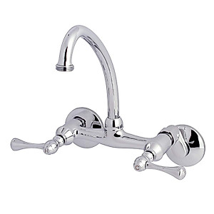 Kingston Brass KS374C Kingston Laundry Faucet, Polished Chrome