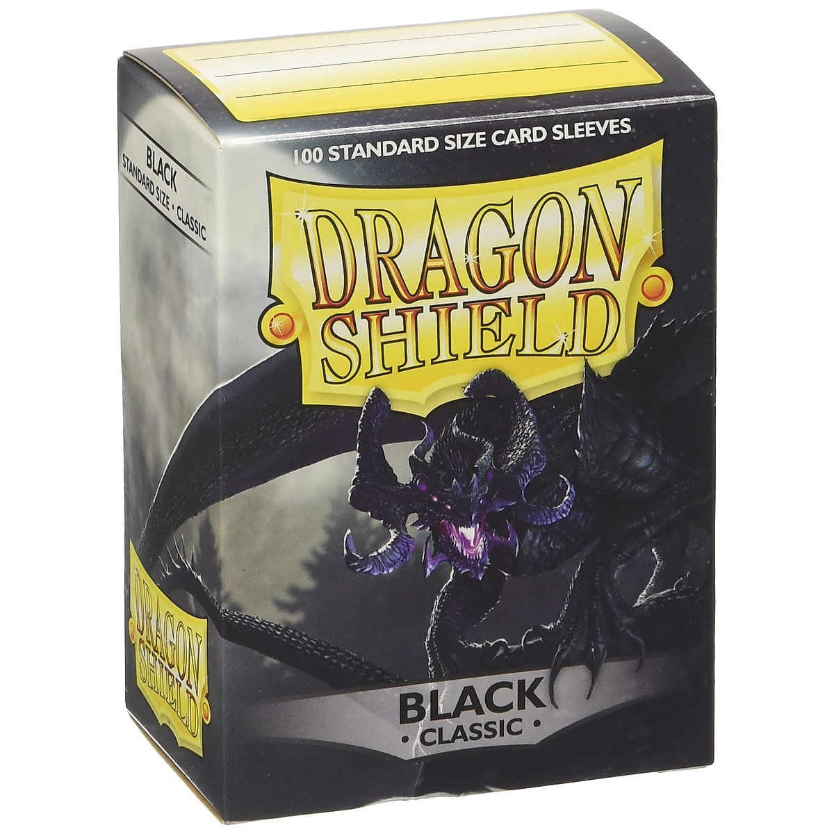 Dragon Shield Standard Size– Classic Black 100 CT - MTG card sleeves are Smooth & Tough - Compatible with Pokemon, Yugioh, & Magic The Gathering , (ART10002)