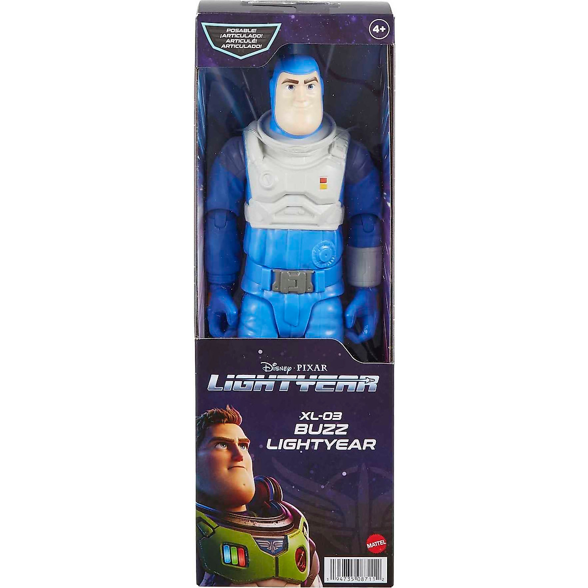 Disney Pixar Lightyear Basic Large Scale Action Character Figures, 12 Inch Scale, 12 to 14 Posable Joints, Collectable Toy, Fans Gift Ages 4 Years & Up