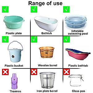 Immersion Water Heater,Portable Electric 304 Stainless Heaters with Guard Cover -LCD Thermometer for Above Ground Inflatable Pool Tub Buckets Motorhome Camping Outdoor,Heat 5 Gallons Water in Minutes