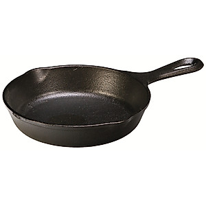 Lodge Heat Enhanced and Seasoned Cast Iron Skillet, 6.5-Inch, Black
