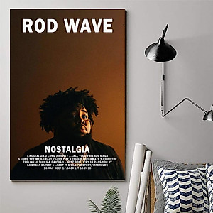 Rod Poster Wave Nostalgia Music Album Cover Canvas Art Poster And Wall Art Hanging Decor for Modern Family Corridor Posters 12x18inch(30x45cm)