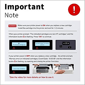 LEMERO (206X with CHIP Compatible Toner Cartridge Replacement for HP 206A 206X W2110X W2111X W2112X W2113X to use with Color Laserjet Pro M255dw M283fdw M283cdw (Black Cyan Magenta Yellow, 4 Pack)