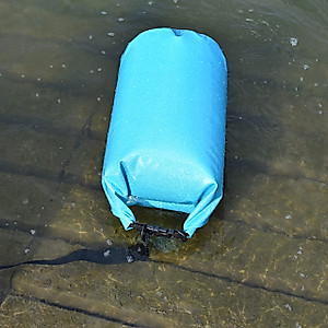 MARCHWAY Floating Waterproof Dry Bag Backpack 5L/10L/20L/30L/40L, Roll Top Sack Keeps Gear Dry for Kayaking, Rafting, Boating, Swimming, Camping, Hiking, Beach, Fishing (Shiny Blue, 5L)