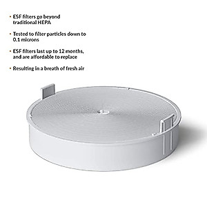 AVARI™ 525 Green Desktop Personal Air Purifier for Filtering Personal Breathing Zone. Ultra Quiet Electro-Static Filters to 0.1 Micron