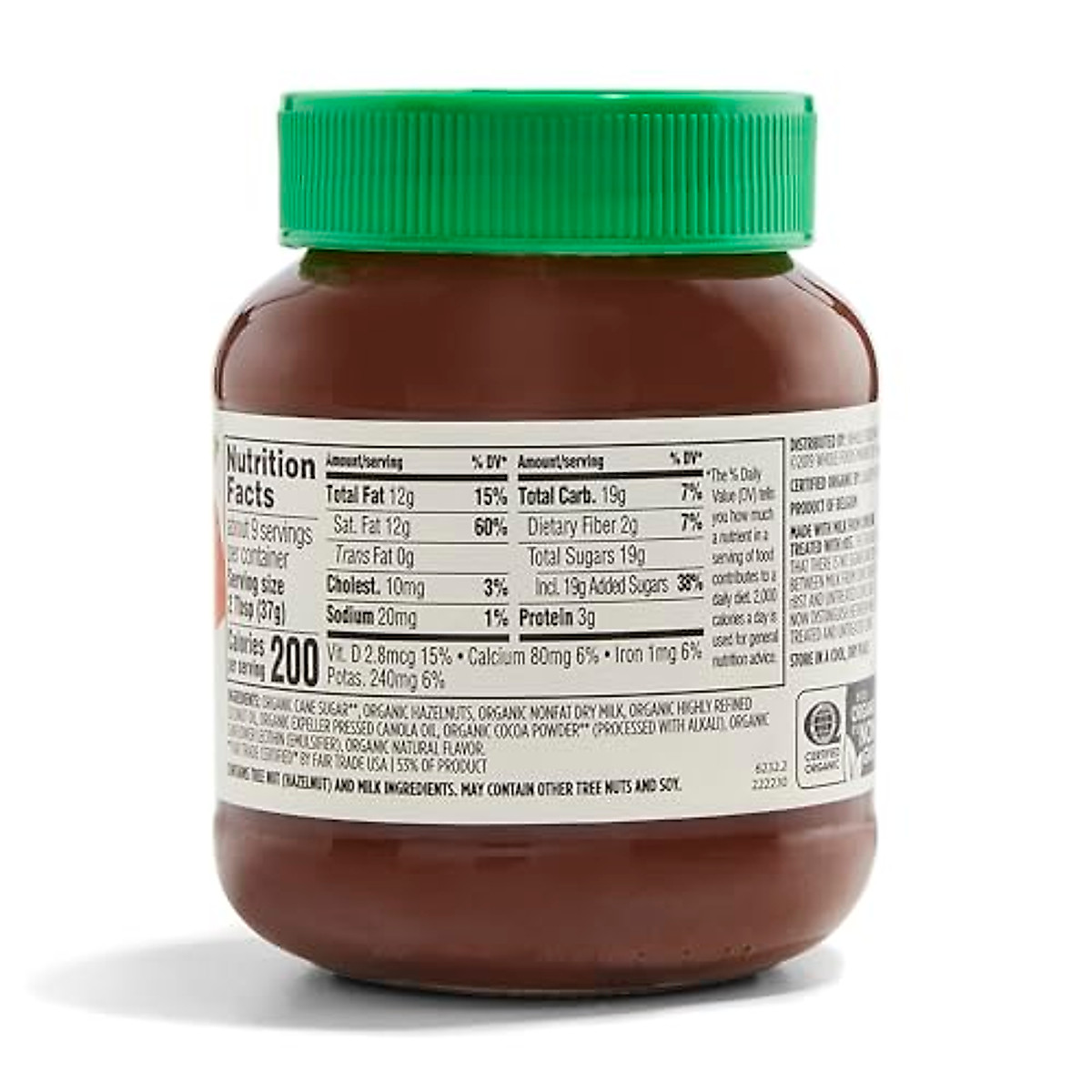365 by Whole Foods Market, Organic Hazelnut Cocoa Spread, 12.3 Ounce