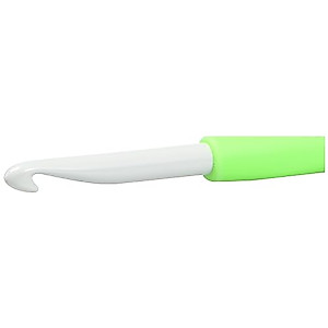 Clover 1053/K Amour Crochet Hook, Size K/6.5mm , Green