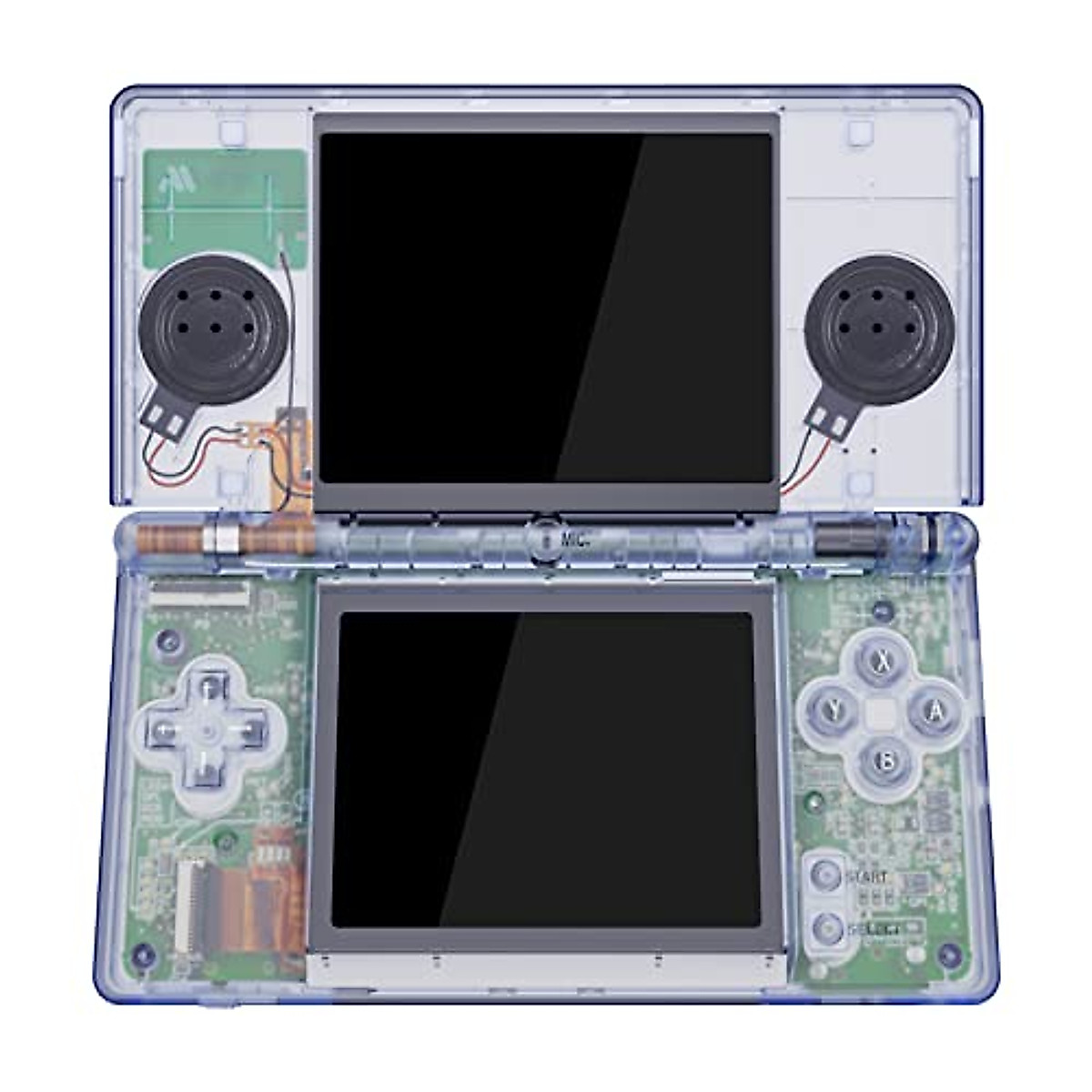 eXtremeRate Glacier Blue Replacement Full Housing Shell for Nintendo DS Lite, Custom Handheld Console Case Cover with Buttons, Screen Lens for Nintendo DS Lite NDSL - Console NOT Included