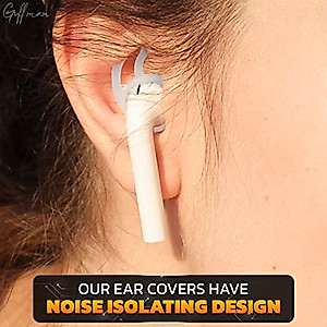 Apple IPhone Headphone Ear Covers - 4Pairs Replacement Earbud Tips EarPods 11,12,13,14 Apple Accessories Anti Slip Soft Cover 1,2 AirPod Ear Tips- Silicone Earbud Tips AirPods Ear Hook AirPod Pro Tips