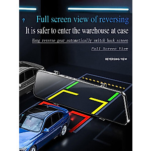 Streaming Media Rearview Mirror Driving Recorder Large Screen HD Front and Rear Dual Recording 12-inch car Camera Parking Monitoring Parking Video car Video Recorder car Recorder