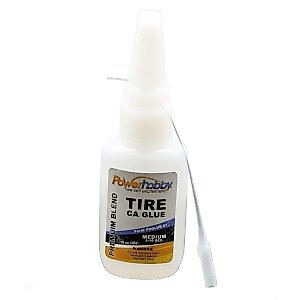 Powerhobby Premium Blend RC CA Tire Glue w/Tip Medium 0.75oz