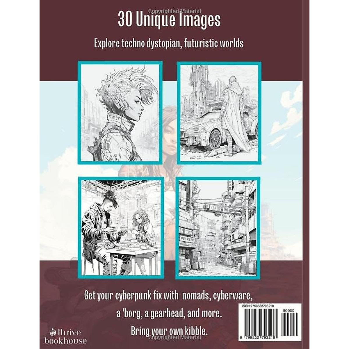 Cyberpunk: An Adult Coloring Book