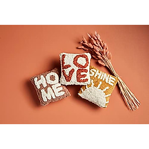 Mud Pie Mini Love Pillow, Gray