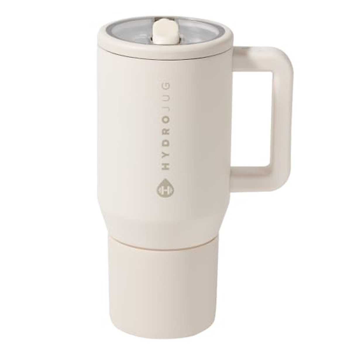 HydroJug Cream 20oz Traveler + Replacement Straws