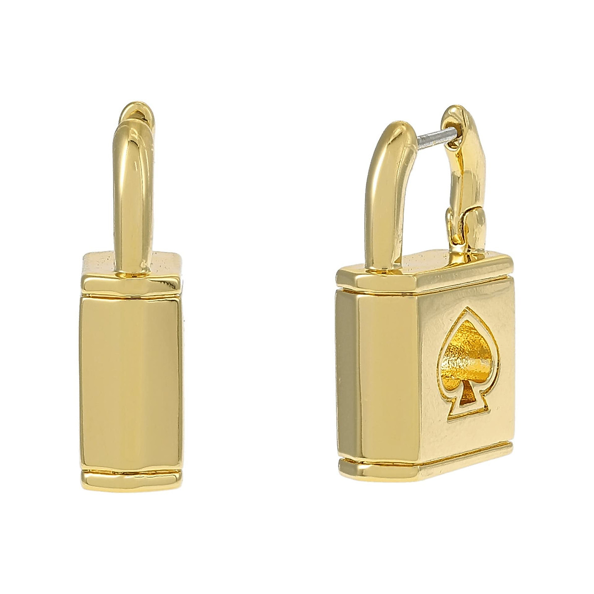 Kate Spade New York Lock and Spade Lock Hoop Gold One Size