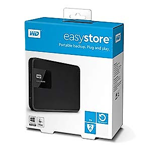 Western Digital - Easystore 5TB External USB 3.0 Portable Hard Drive - Black
