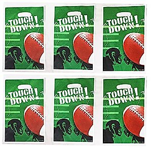 Oringaga 50 PCS Football Theme Plastic Bags/Souvenir Gift bags/Gift Bags Party Supplies Bags Party Supplies Decoration Suitable for Football Theme Parties