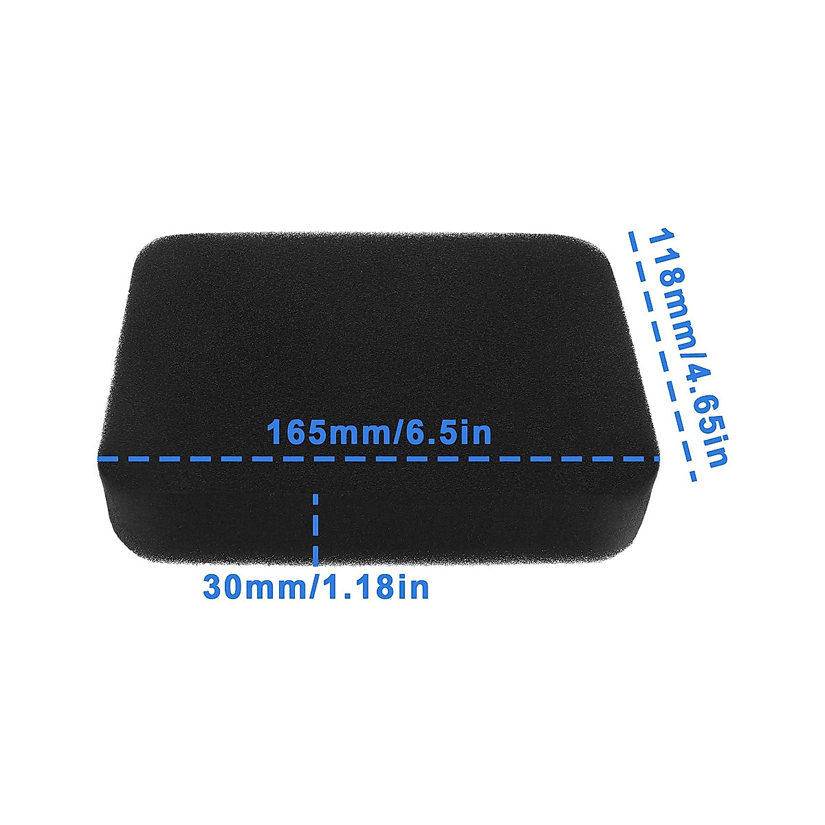 SING F LTD 2Pcs Sponge Air Filter Replacement 17211-899-000 Compatible with Honda GX390 GX240 GX270 GX340 EB3000 EB3500 EB3800 Foam Air Filter