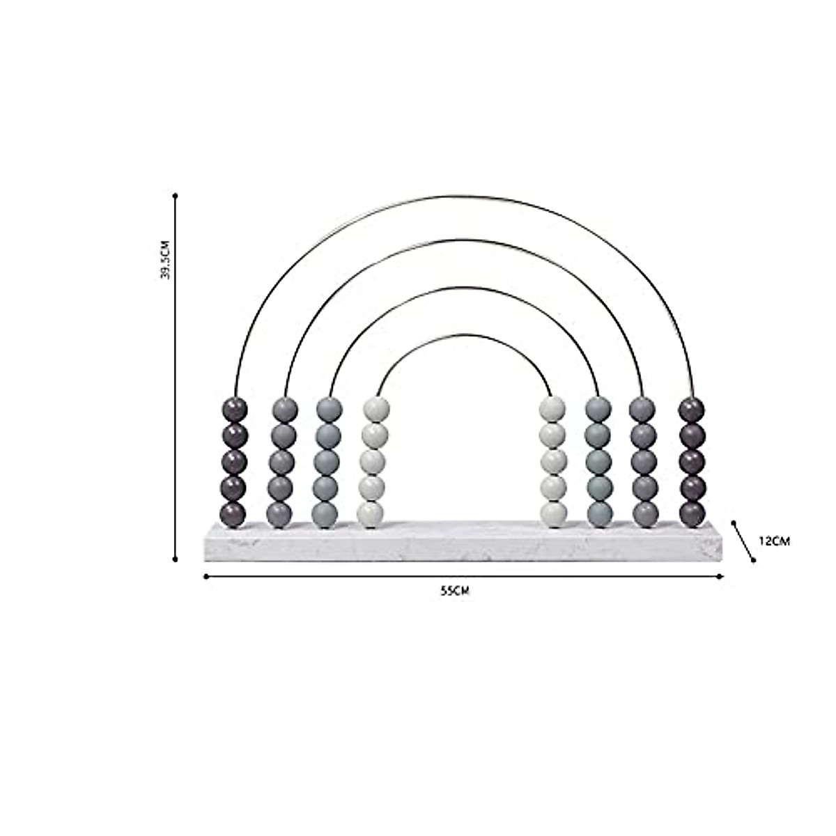 Modern Minimalist Living Room Entrance Bookcase Marble Metal Arched Decoration Model Room Desktop Light Decorations