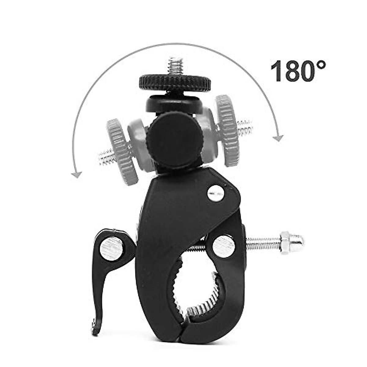 SUPON Camera Super Clamp with 1/4"- 20 Threaded Head Compatible for LCD Monitor,DSLR Cameras,DV,Flash Light,Studio Backdrop,Bike, Microphone Stands, Music Stands,Tripod, Motorcycle,Rod Bar