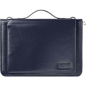 Broonel Blue Leather Laptop Messenger Case - Compatible with ASUS ProArt StudioBook Pro X W730G5T