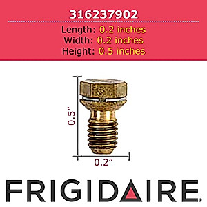 Frigidaire 316237902 Top Burner Orifice
