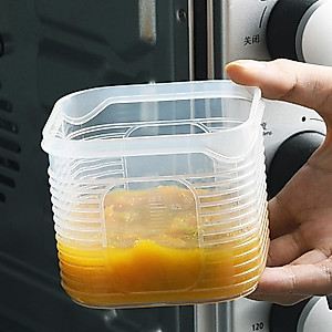 CD HOME 6 Compartment Snackle Box Container for Fridge, Divided Veggie Tray with Lid, Clear Refrigerator Organizer Bins Plastic Food Storage Containers for Snack, Fruit, Vegetable, Fish, Meat