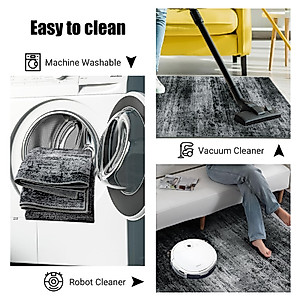 BALAPET 10x14 Modern Abstract Area Rug for Living Room Bedroom, Large Machine Washable Boho Floor Carpet with Non-Slip Backing for Indoor Office Dining Room, Home Deco Non-Shedding