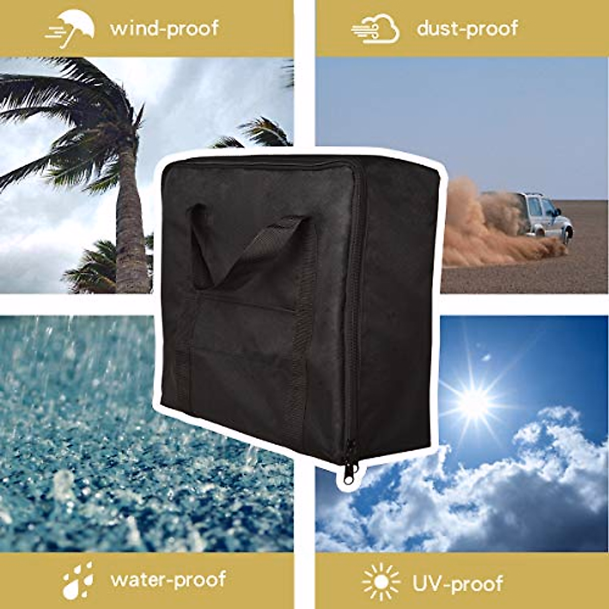 Stanbroil Carry Bag for 17 Inch Blackstone Tabletop Griddle Without Metal Hood, Black