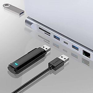 CHYSP 12 in 1 USB C Hub Laptop Docking Station Type-C to Dual HDMI-Compatible/VGA/USB 3.0 Hub/PD/RJ/Micro-SD/TF Card Dock Adapter