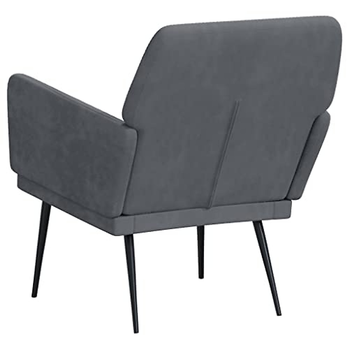 vidaXL Velvet Armchair in Dark Gray - Comfy Modern Design with Durable Material and Perfect Dimensions.