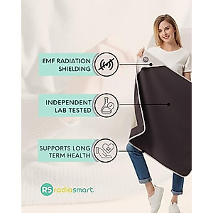 Radia Smart® Grey Cotton Blanket | EMF Protection, Anti-Radiation