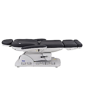 SPA SOURCE | PEDALI | Swivel 4 Motor Facial Bed | Medical Grade | Electric Powered Exam Table | Facial Chair | Exam Chair Table | Hydraulic Treatment Chair | Equipment 2246EB | Rotation | (Black)