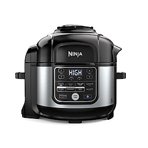 Ninja Foodi 10-in-1 6.5-Qt PRO Pressure Cooker OS300 | Air Fryer, TenderCrisp, Slow Cook, Sous Vide | Nonstick, Ceramic Coated, PTFE/PFOA Free, Dishwasher Safe