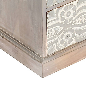 vidaXL TV Stand, TV Unit for Living Room Bedroom, Sideboard with Drawer, TV Console Media Unit Cupboard Entertainment Center, Solid Acacia Wood