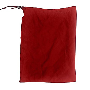 Adult Game Toy Storage Bags - 5 PCs Red 15.7x11.8 Inch Microfiber Drawstring Pouches - Travel Friendly Adjustable Toy Organizer Foldable Ditty Underwear Bag Sunglasses Case