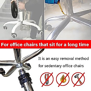 Gjpwyfdc Office Chair Cylinder Replacement Tool, Chair Base Removal Tool, Suitable for Office Chairs That Have Been Used for A Long Time. (Black-Big)