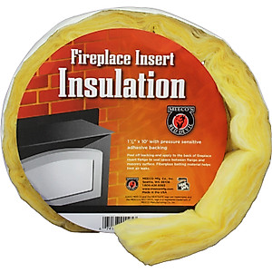 MEECO’S RED Devil 1105 Fireplace Insert Insulation - 10' x 1-1/2" Fiberglass Strip - Forms Smoke and Gas Tight Seal - Made in The USA