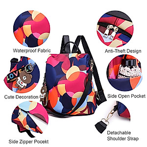 Freie Liebe Anti-theft Backpack Nylon BackPacks Handbags for Women Travel Rucksack Lightweight Shoulder Bags