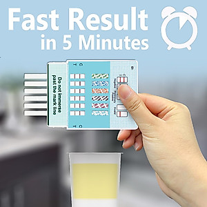 Prime Screen Multi-Panel Urine Test - Testing for THC, Nicotine (COT), Alcohol Test (EtG) -[5 Pack]