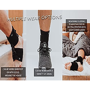 DOSH AFO Foot Drop Brace - Drop Foot Brace for Walking - Use as a Left or Right AFO Brace - Ankle Foot Orthosis Support Brace for Men and Women - Foot Supports - Drop Foot Braces