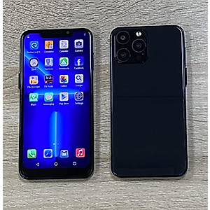 ZSDDZZY 6.11in Screen，E88，Android Smartphone ，Dual SIM Card，1G RAM 16G ROM，Only Supports Dual SIM Card Frequency Band of 3GWCDMA ：850/2100MHZ，Unlocked Cell Phone(Black