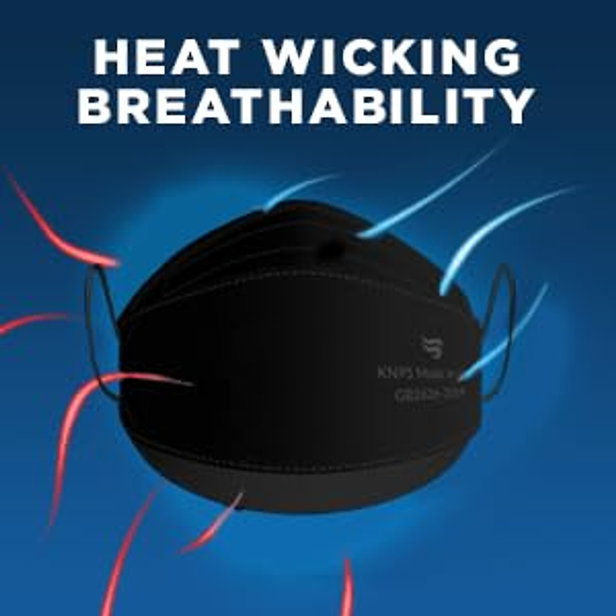 Breatheze KN95 Face Masks Made In USA FDA Registered - Disposable KN95 Mask - 3D Style, 10-pack Black