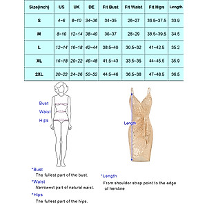 GRACE KARIN Sequin Dress for Women Sexy Party Night Dress Wrap V Neck Bodycon Mini Dress Black L